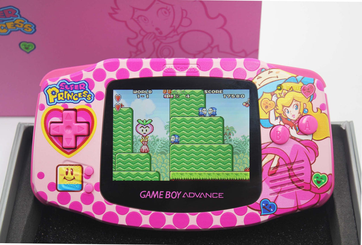 Game Boy Advance IPS V2 Console Princess Peach Edition + Presentation – Cool Spot Gaming