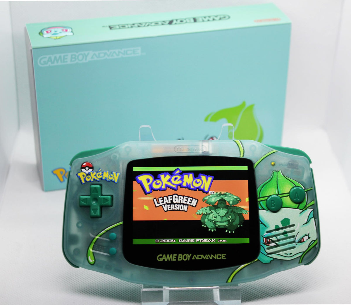 Game Boy Advance IPS V2 Console Bulbasaur Edition + Presentation Box ...