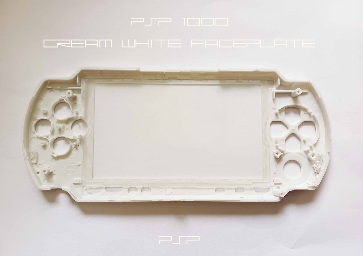 PSP 1000 Series - Replacement Cream White Faceplate – Cool Spot Gaming