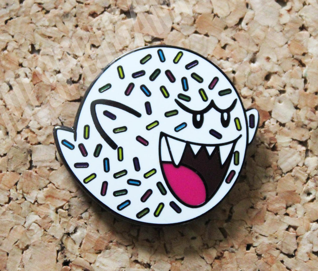 Boo Ghost Sprinkles - Super Mario Pin Badge – Cool Spot Gaming