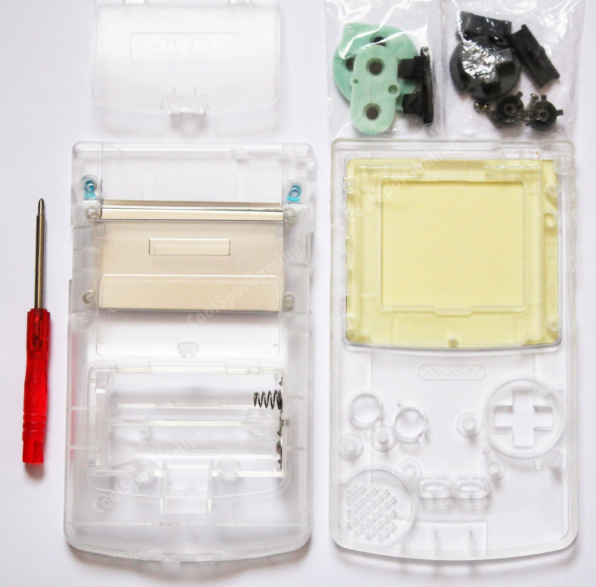 Game Boy Colour Replacement Housing Shell Kit - Clear – Cool Spot Gaming