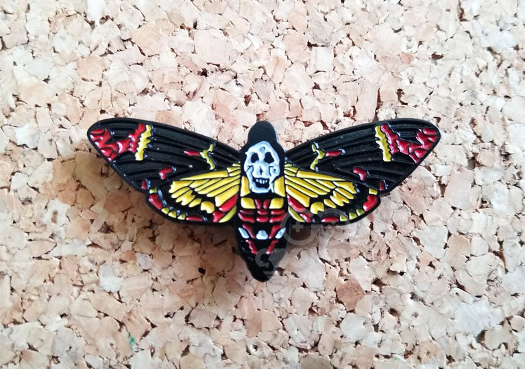 Death's-head Hawk Moth Pin Badge – Cool Spot Gaming