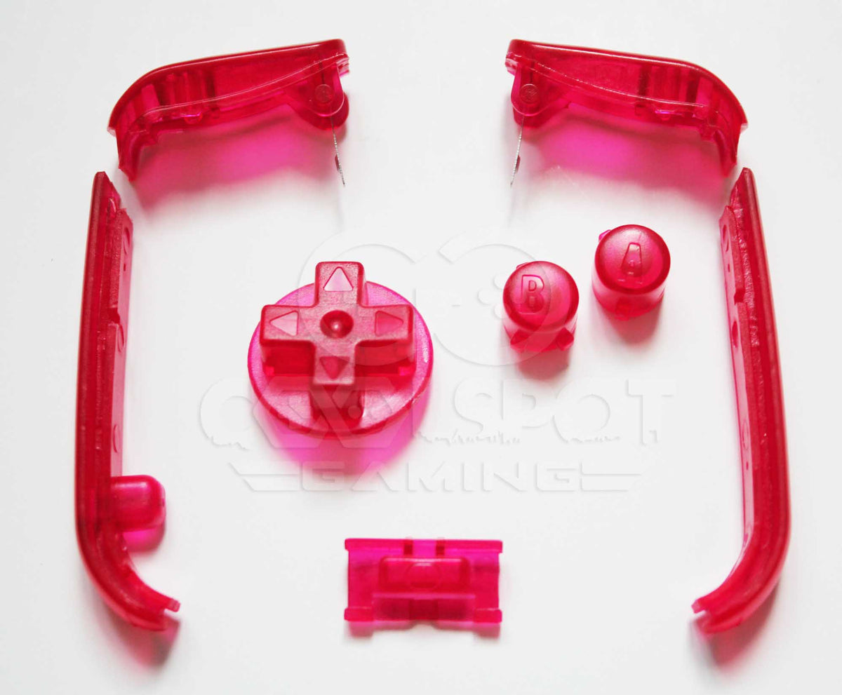 Game Boy Advance (GBA) Replacement Buttons - Clear Berry Red – Cool ...