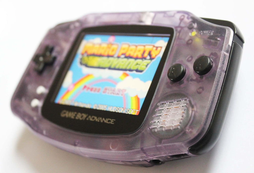 Game Boy Advance IPS V2 Console - Clear Purple and Black – Cool Spot Gaming