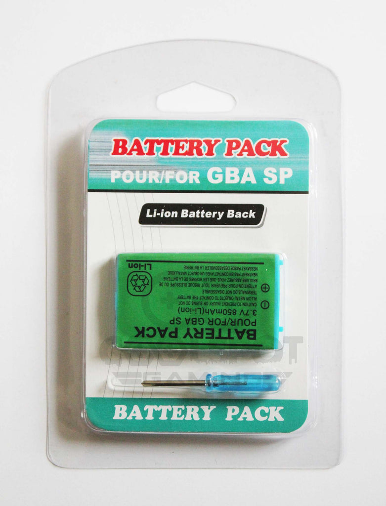 Game Boy Advance SP Replacement Battery Pack 850mAh – Cool Spot Gaming