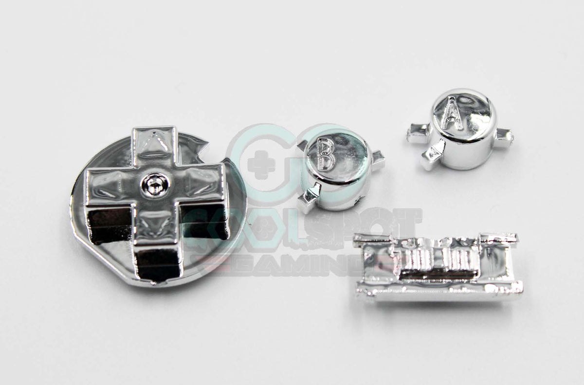 Game Boy Colour GBC Replacement Buttons - Metallic Silver/Chrome – Cool ...
