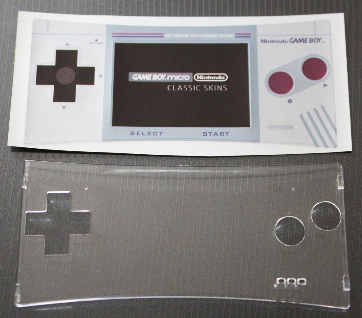 Game Boy Micro Clear Transparent Plastic Faceplate – Cool Spot Gaming