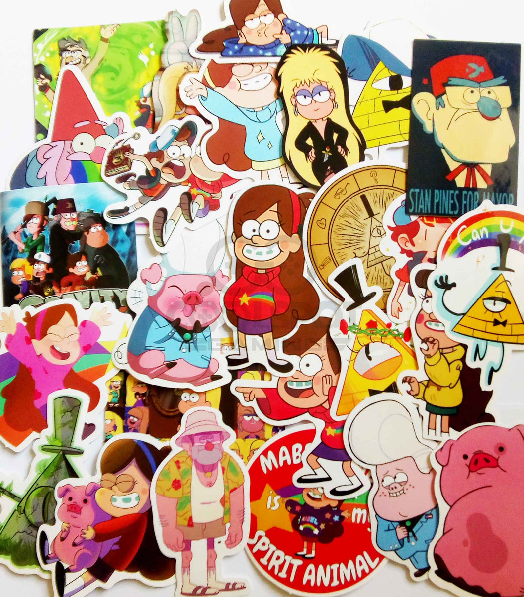 Gravity Falls 25 Piece PVC Sticker Set #2 – Cool Spot Gaming