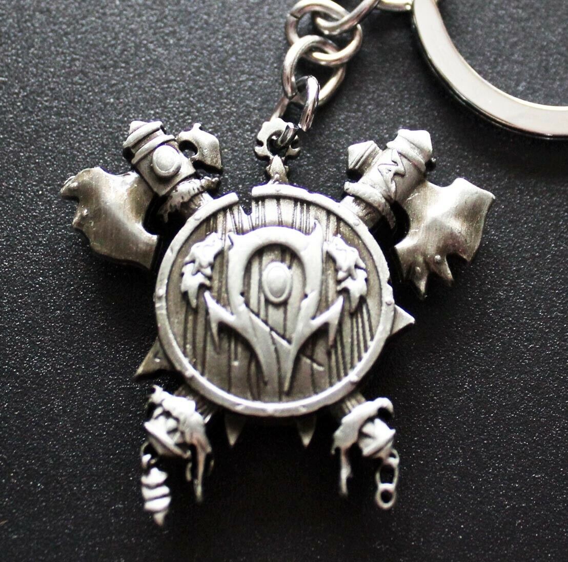 World of Warcraft Orc Crest Keychain - Silver – Cool Spot Gaming