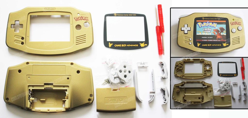 Game Boy Advance (GBA) Complete Housing Shell Kit - Pokemon Center New ...