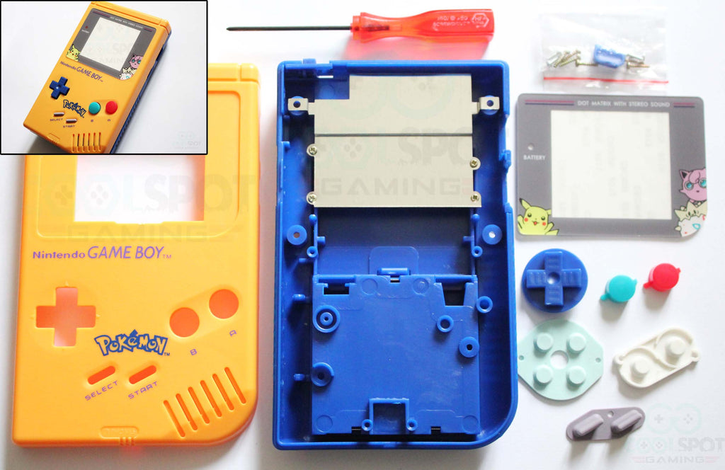 Original DMG Game Boy Console Replacement Housing Shell Kit - Pokemon ...