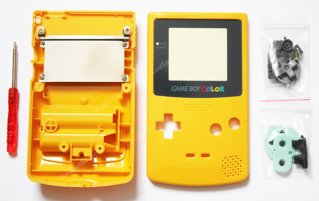 Game Boy Colour Replacement Housing Shell Kit - Yellow – Cool Spot Gaming