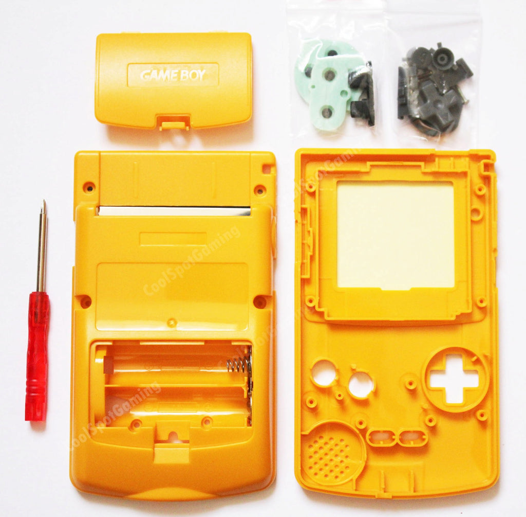 Game Boy Colour Replacement Housing Shell Kit - Yellow – Cool Spot Gaming