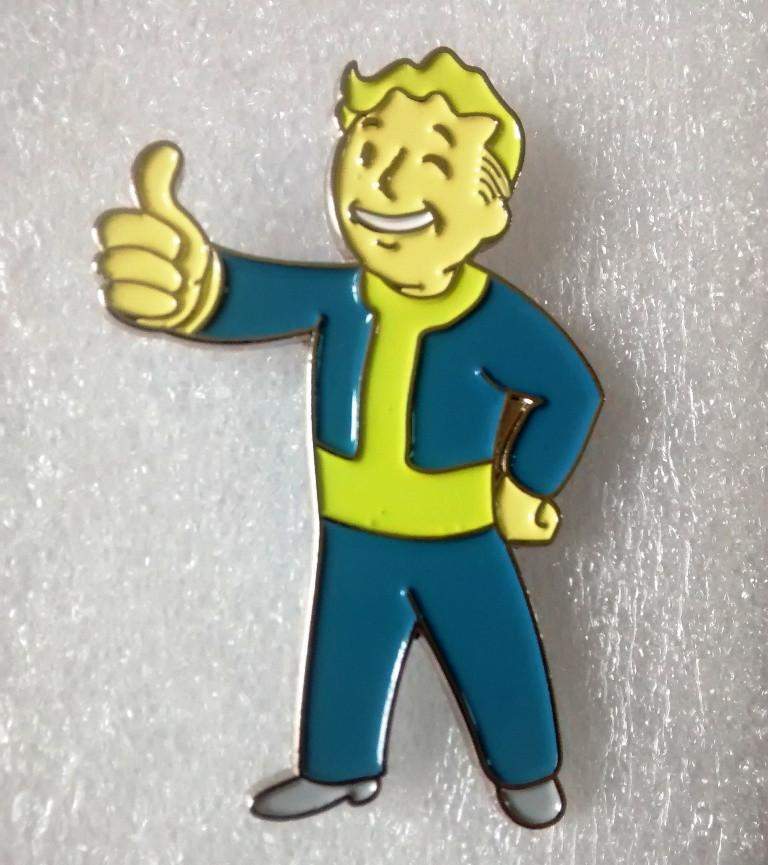 Fallout Vault Boy Pin Badge – Cool Spot Gaming
