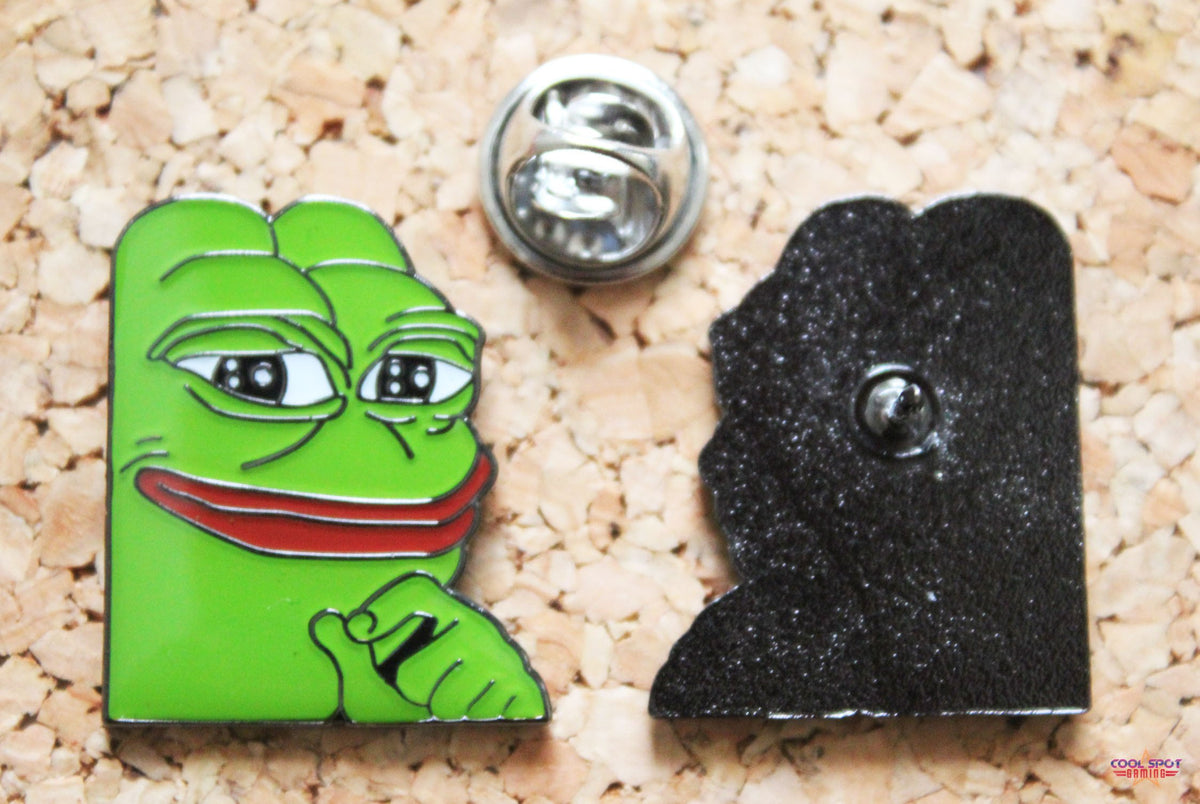 Pepe the Frog - Smug Face - Enamel Pin Badge – Cool Spot Gaming