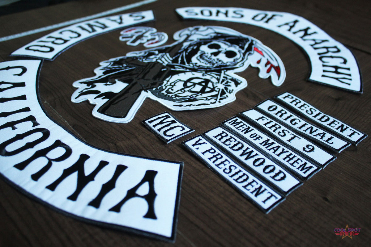 Sons Of Anarchy Patch Logo SAMCRO SIDE SWEEPER ROCKER. LARGE